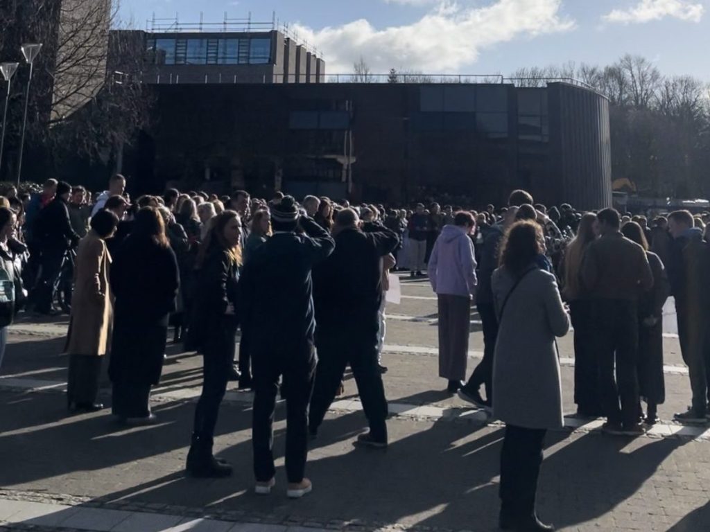 Hundreds stand in solidarity with Joe Drennan’s family